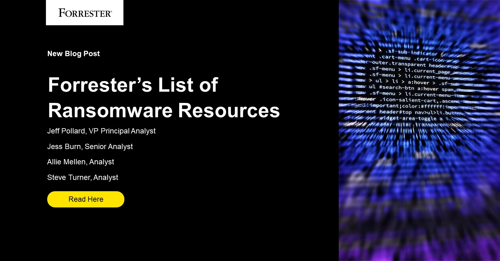 Forrester's List Of Ransomware Resources
