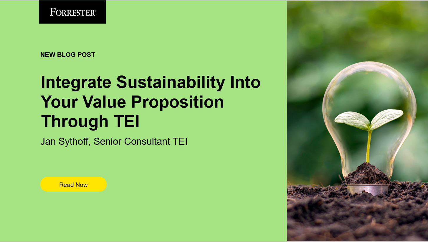 Integrate Sustainability Into Your Value Proposition