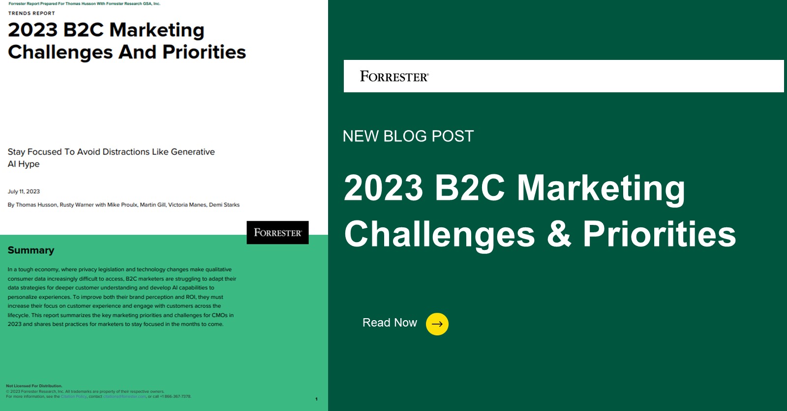 2023 B2C Marketing Challenges And Priorities