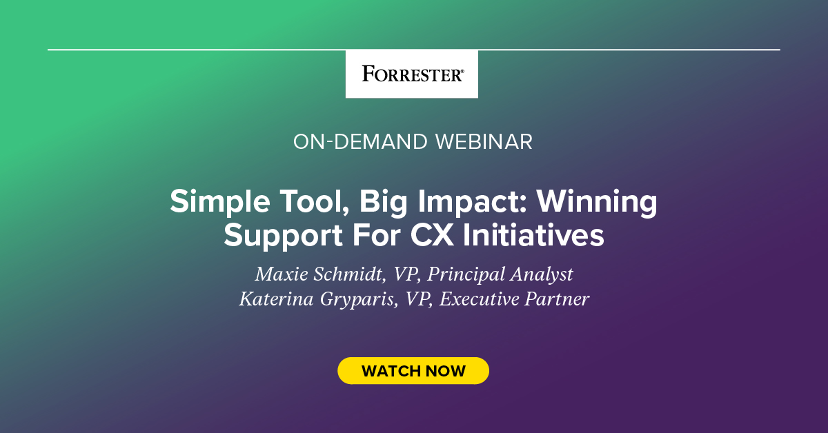 Simple Tool, Big Impact: Winning Support For CX Initiatives