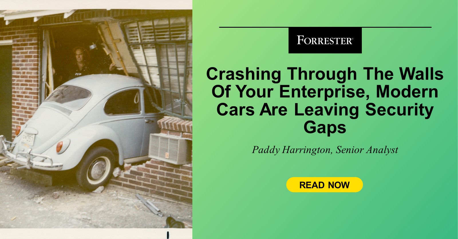 Crashing The Enterprise, Connected Vehicles Leave Security Gaps