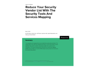 Reduce Your Security Tools Vendor List With STSM