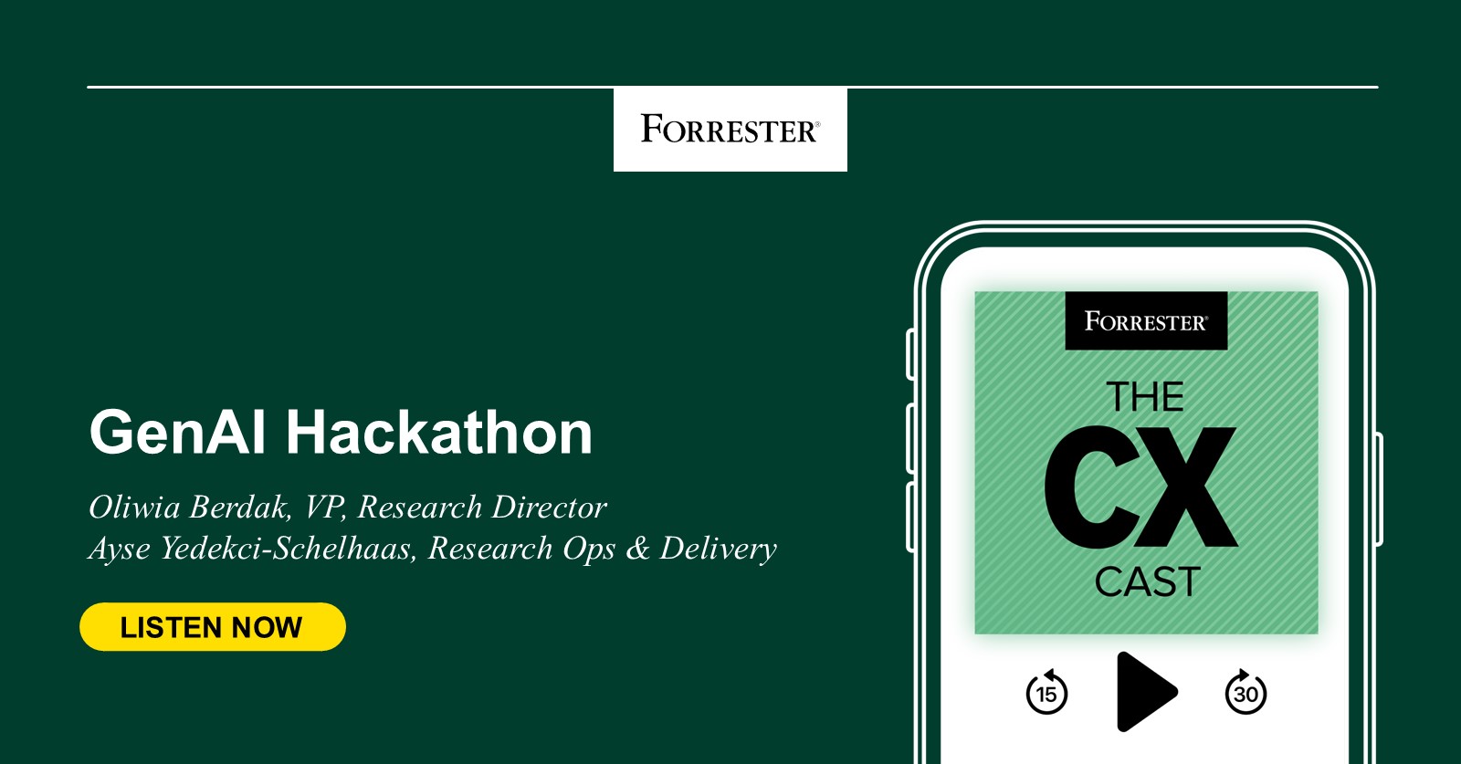 368: How To Solve For CX With GenAI Hackathons - Forrester