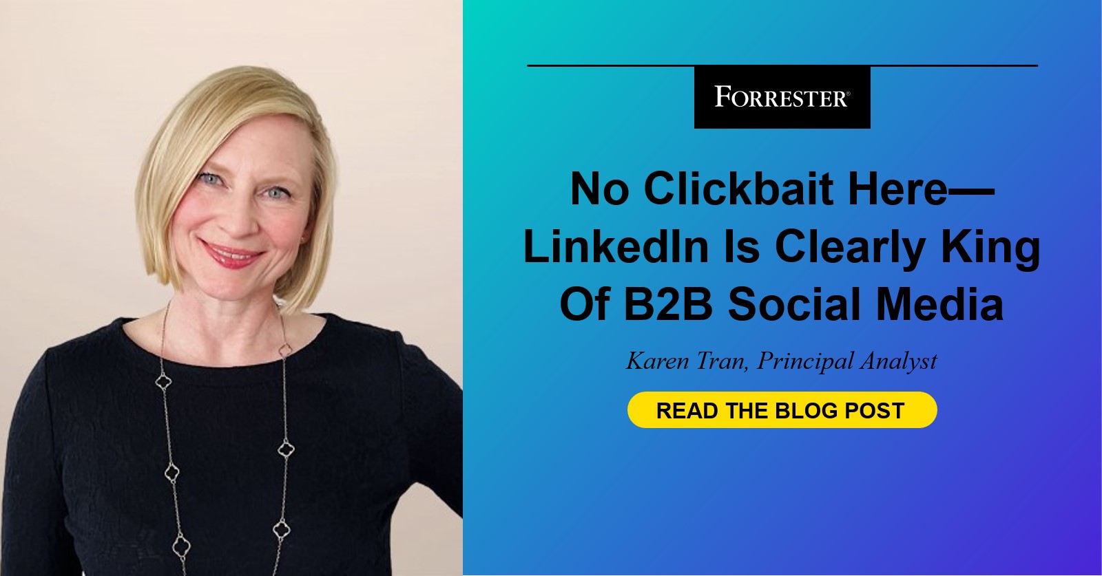 No Clickbait Here — LinkedIn Is Clearly King Of B2B Social Media