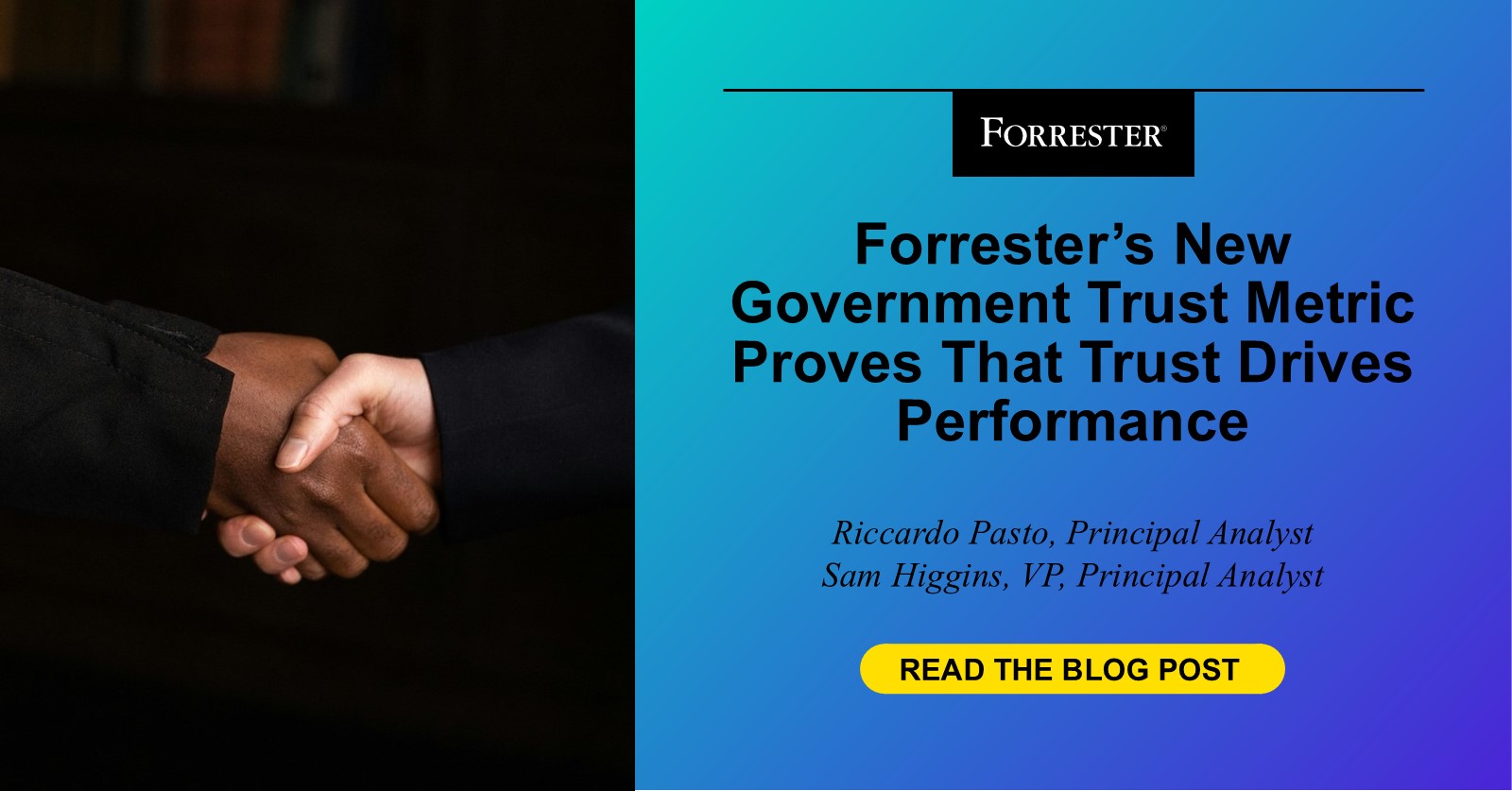 Forrester's New Government Trust Imperative Metric