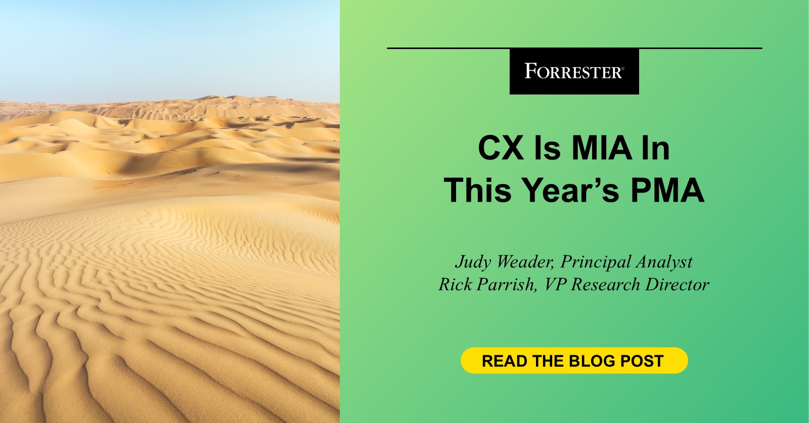 CX Is MIA In This Year’s PMA